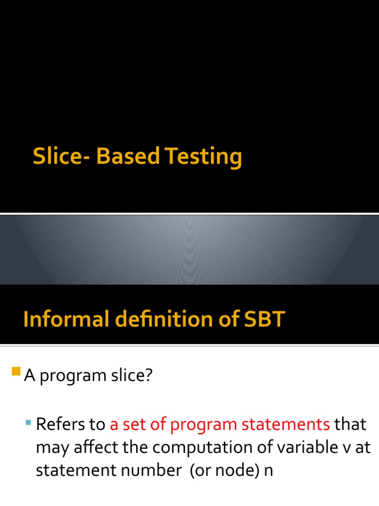 Lecture 13 Slice Based Testing by Jorgensen (Autosaved) | PDF | Control ...