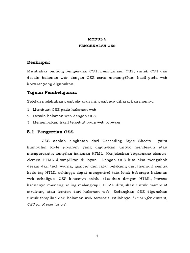 Praktikum 4 - CSS | PDF | Seni