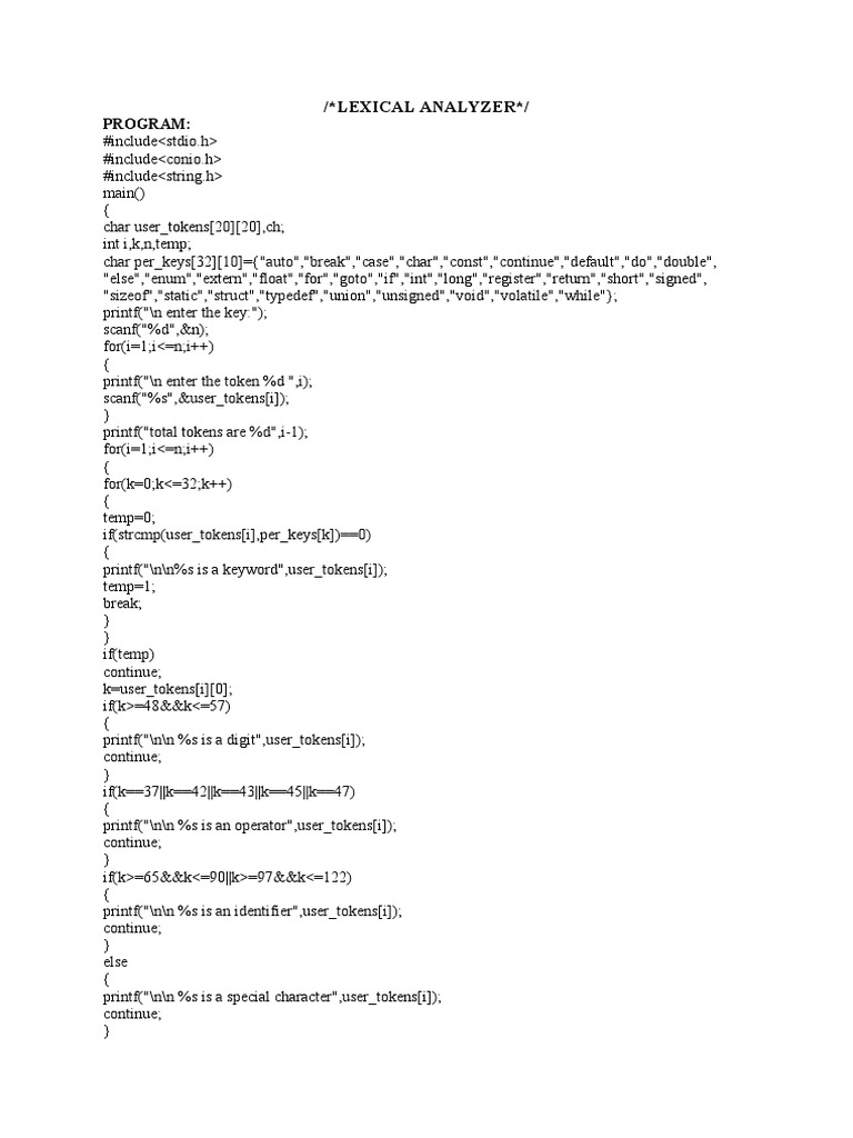 CD Lab Final (1-10) | PDF | Parsing | Computer Science