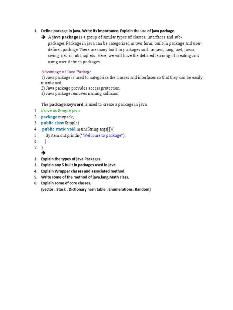 9 Understanding Core Packages | PDF