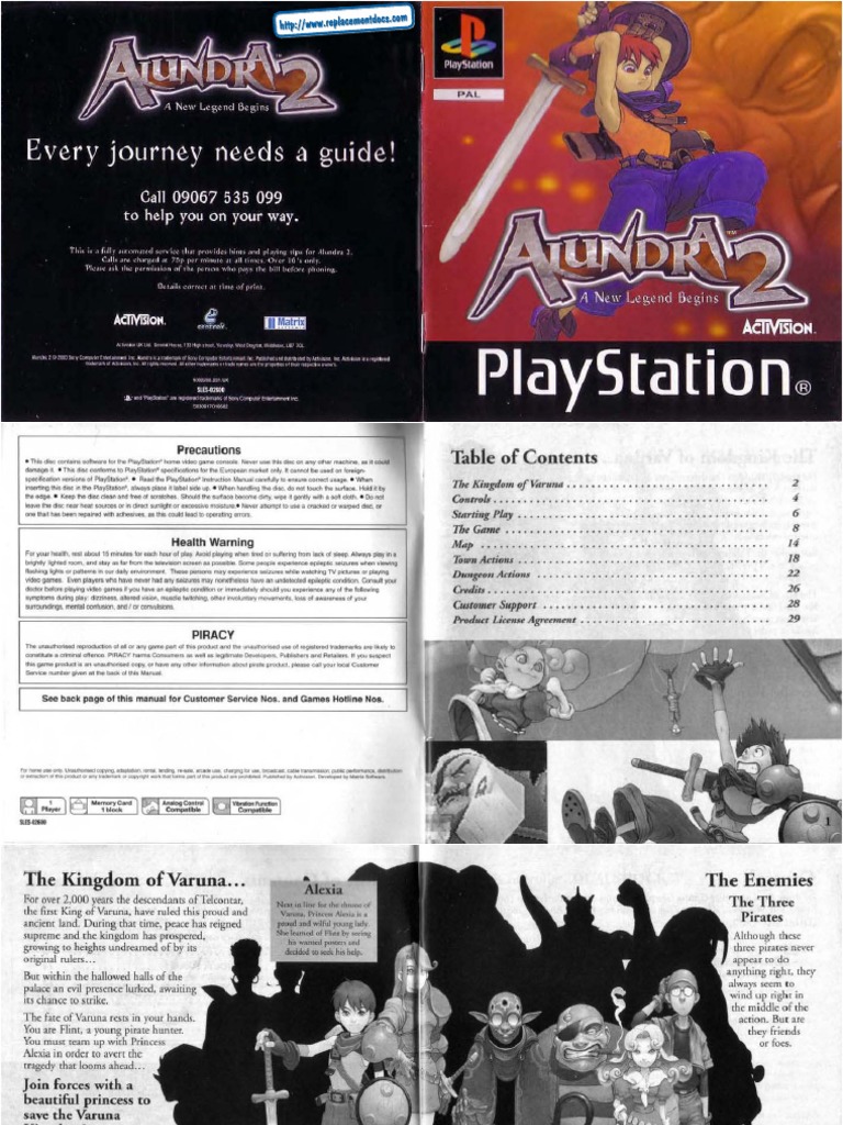 Alundra 2 - UK Manual - PSX | PDF | Computers | Technology & Engineering