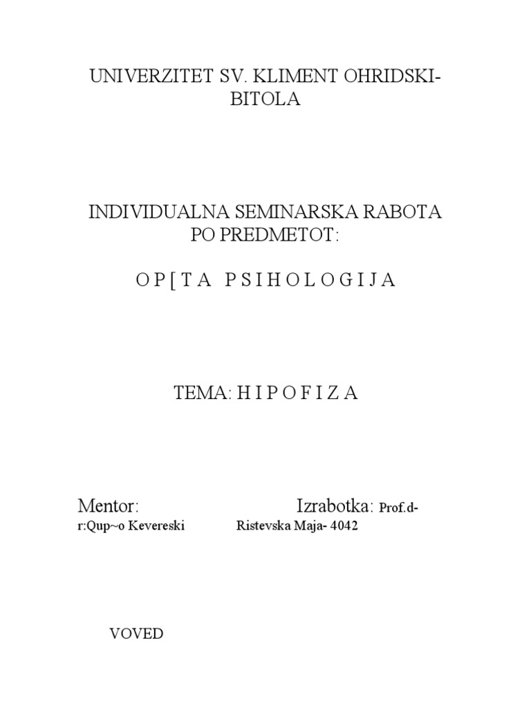HIPOFIZA | PDF