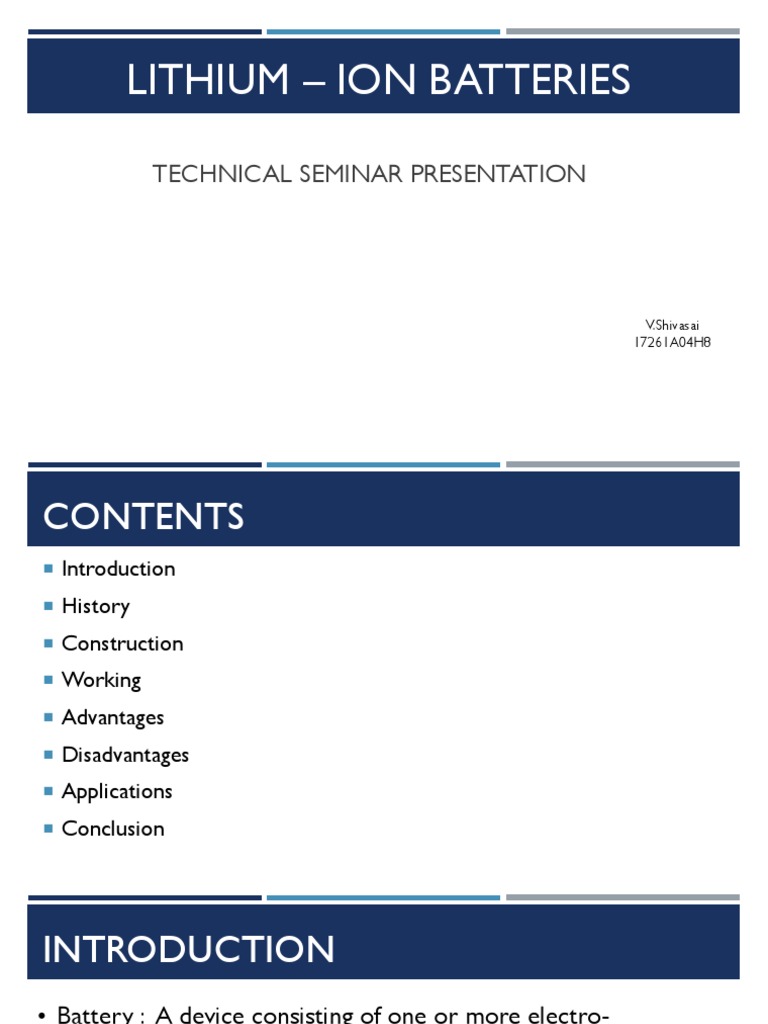Lithium - Ion Batteries | PDF | Lithium Ion Battery | Rechargeable Battery