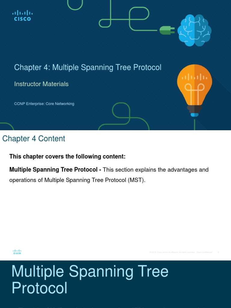 ENCOR - Chapter - 4 - Multiple Spanning Tree Protocol | PDF | Networking Standards | Computer Data
