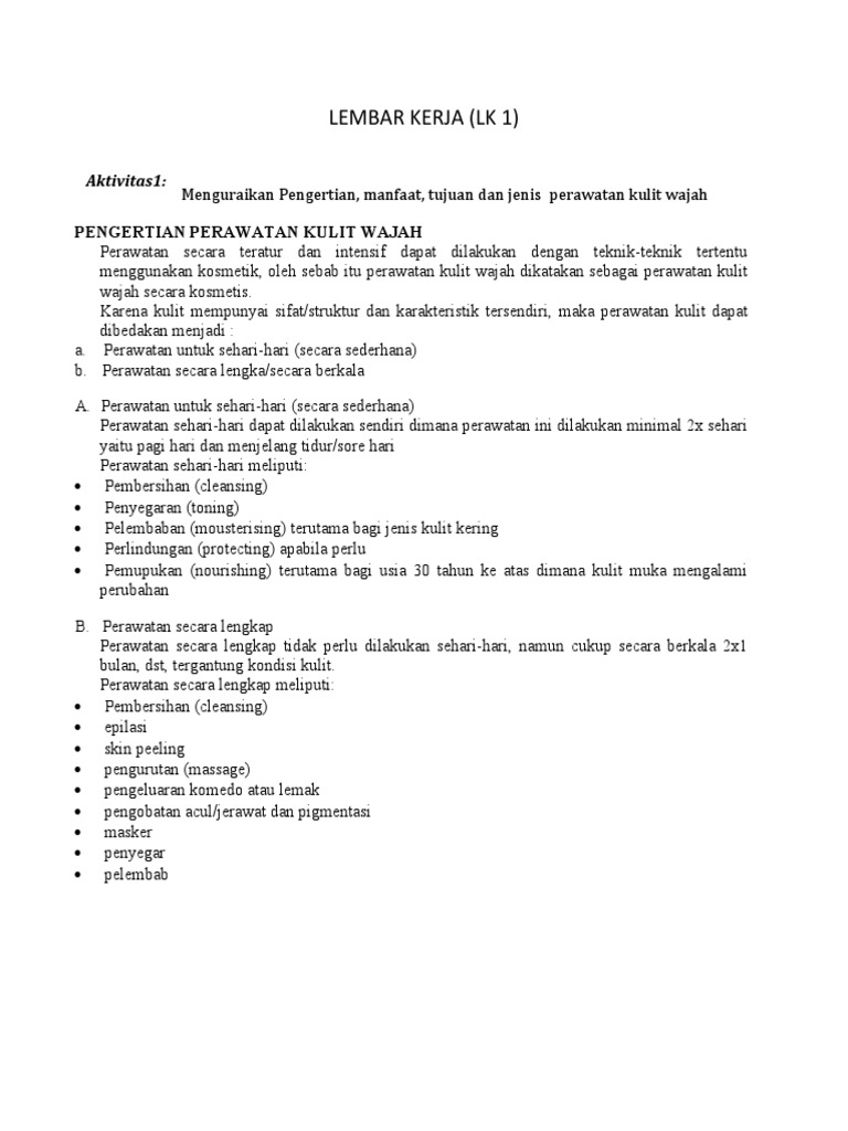 LEMBAR KERJA Mapping 1 | PDF