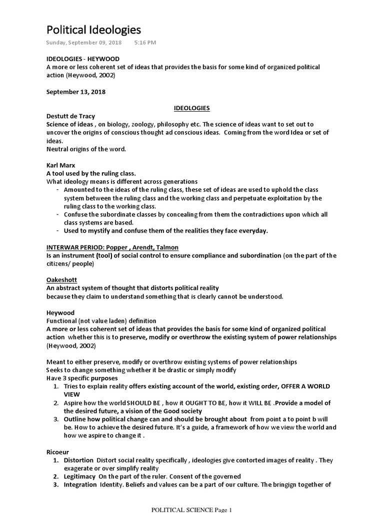 2 Political Ideologies | PDF | Liberalism | Social Equality