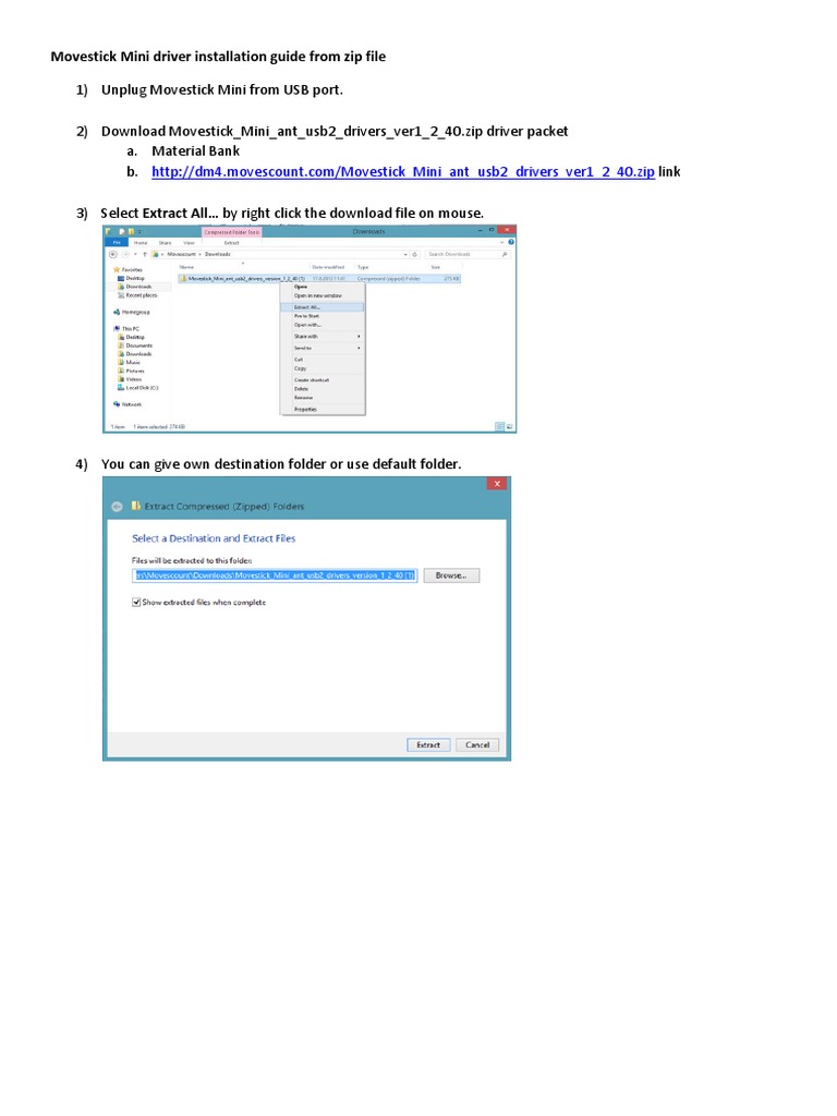 Movestick Mini Driver Installation Guide | PDF