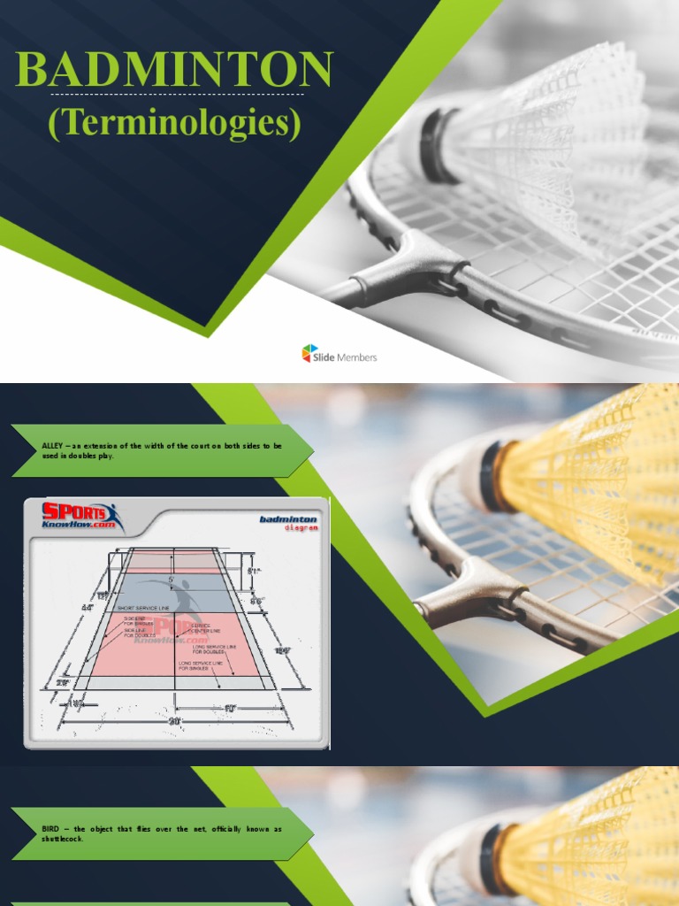 Badminton Terminology Explained | PDF