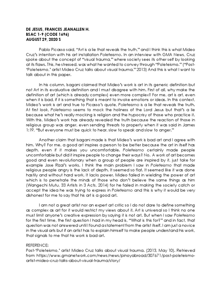 Module 1 Unit 1 Evaluate | PDF | Truth | Human Nature