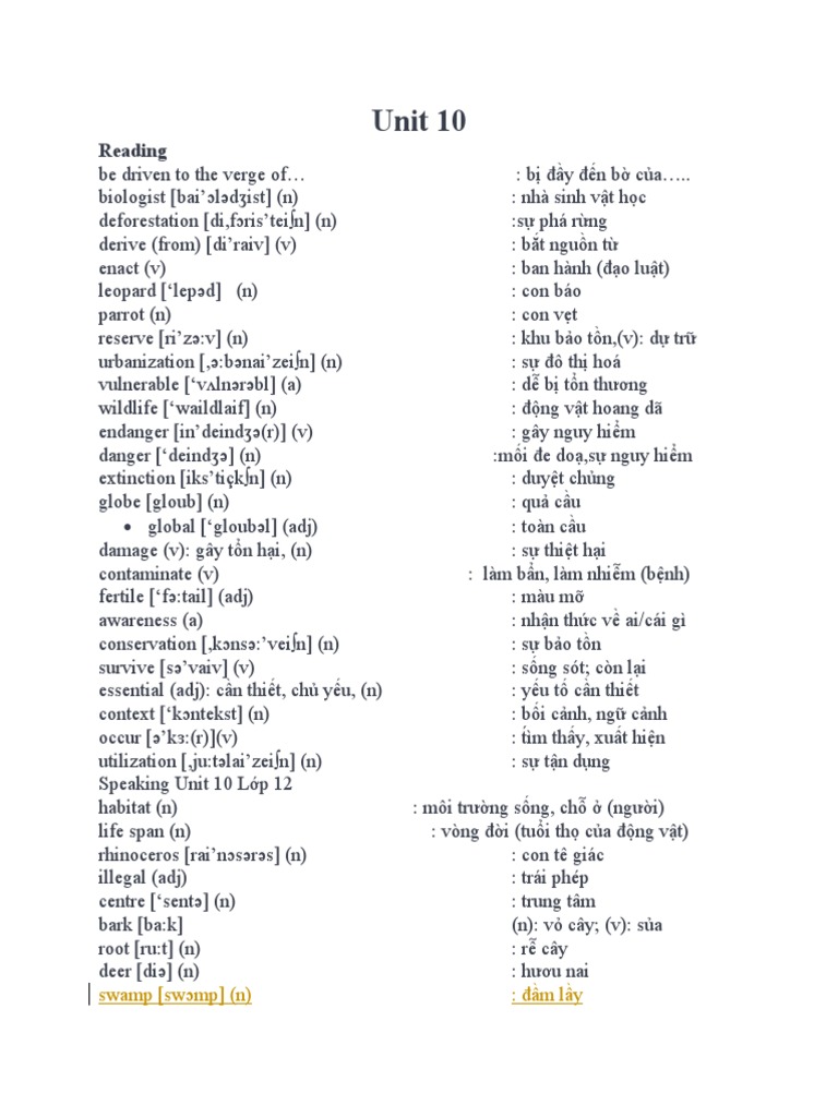 Unit 10: Reading | PDF