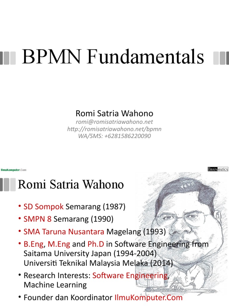 BPMN Fundamentals: Romi Satria Wahono | PDF | Business Process ...