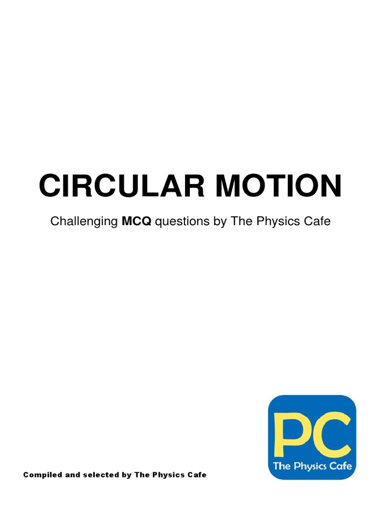 CIRCULAR MOTION MCQ CHALLENGE | PDF | Acceleration | Speed