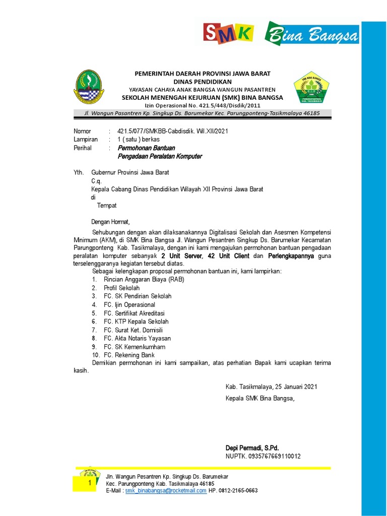 Proposal Komputer | PDF