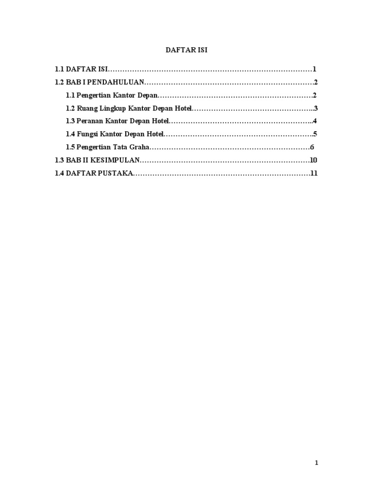 Daftar Isi | PDF