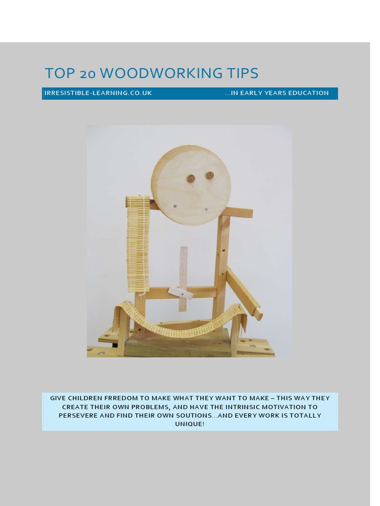 Top 20 Woodworking Tips | PDF | Woodworking | Crafts