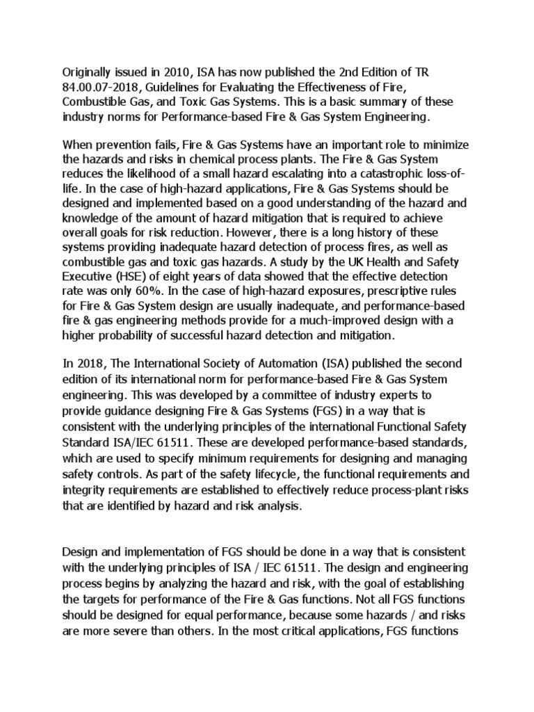 Fire & Gas Mapping | Download Free PDF | Risk Management | Hazards