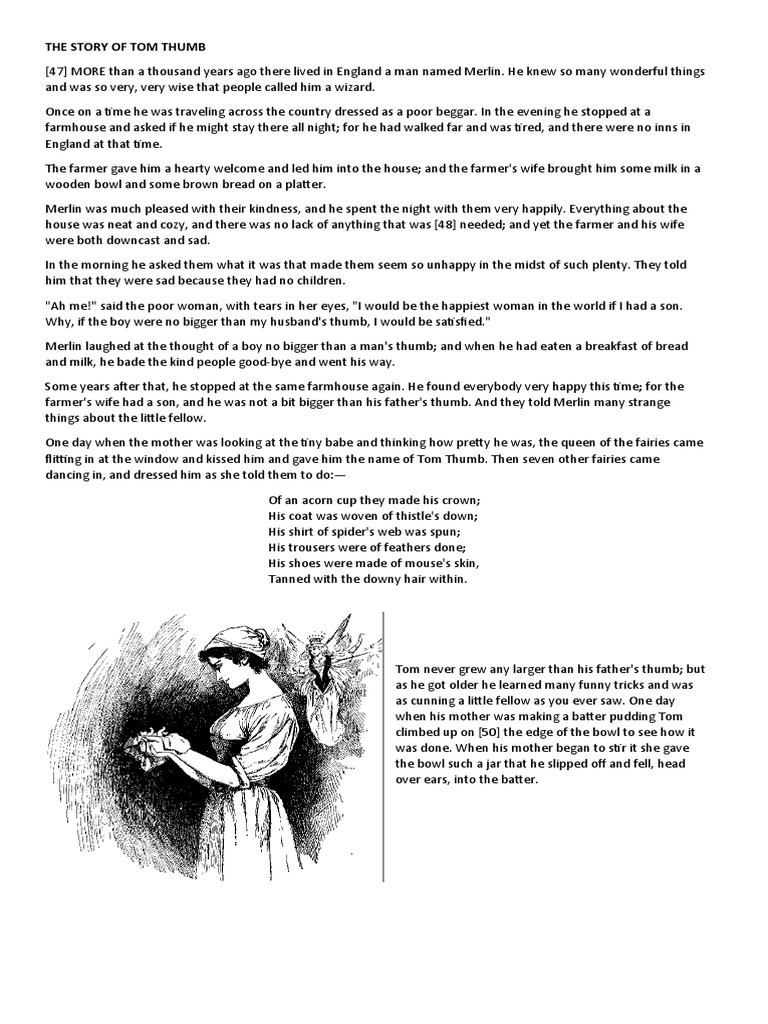 The Story of Tom Thumb | PDF | Clothing