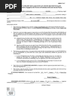 Income Payee's Sworn Declaration of Gross Receipts - BIR Annex B-2 ...