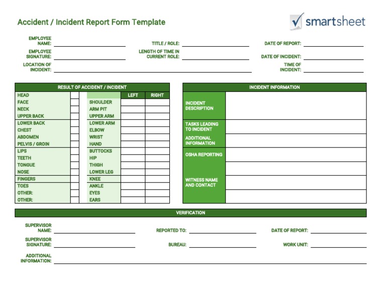 Accident Incident Report Form | PDF