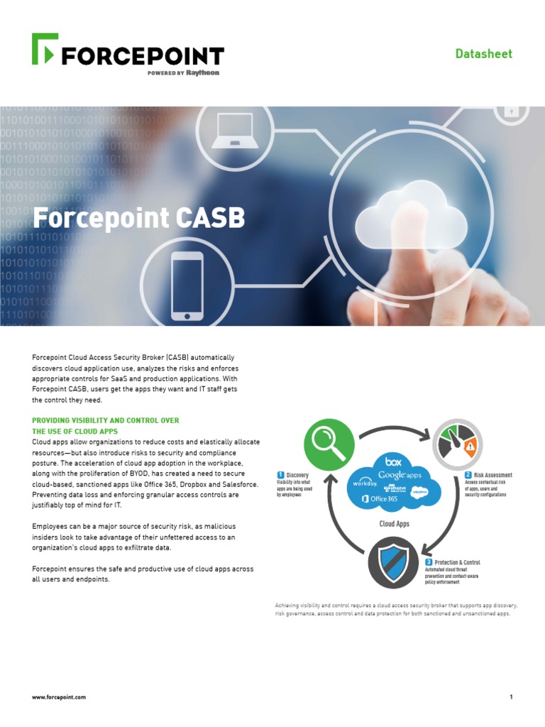 Datasheet Forcepoint Casb en 0 | PDF | Cloud Computing | Mobile App