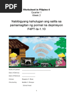 Q4. Filipino3 PPT Klaster | PDF