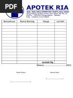 Nota Kosong Atk | PDF | Griya & Taman | Teknologi & Rekayasa