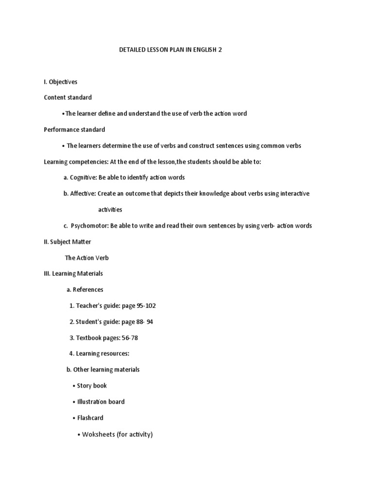 DETAILED LESSON-WPS Office | PDF | Lesson Plan | Teachers