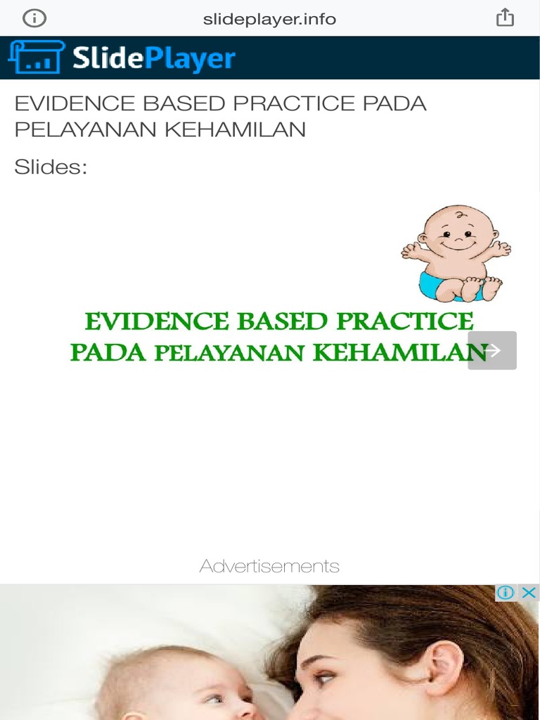 Evidence Based Practice Pada Pelayanan Kehamilan - PPT Download | PDF