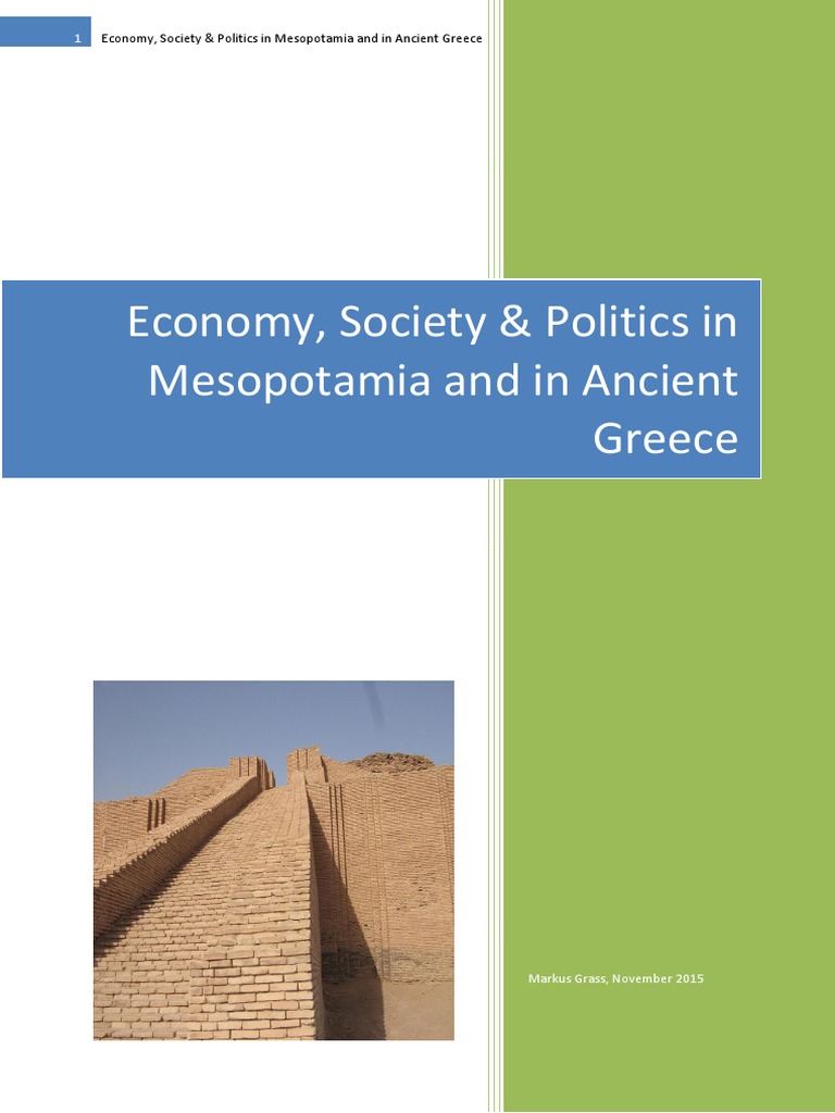 Economy, Society & Politics in Mesopotamia and in Ancient Greece | PDF ...