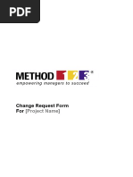QMS Change Request Form | PDF | Accountability | Leadership