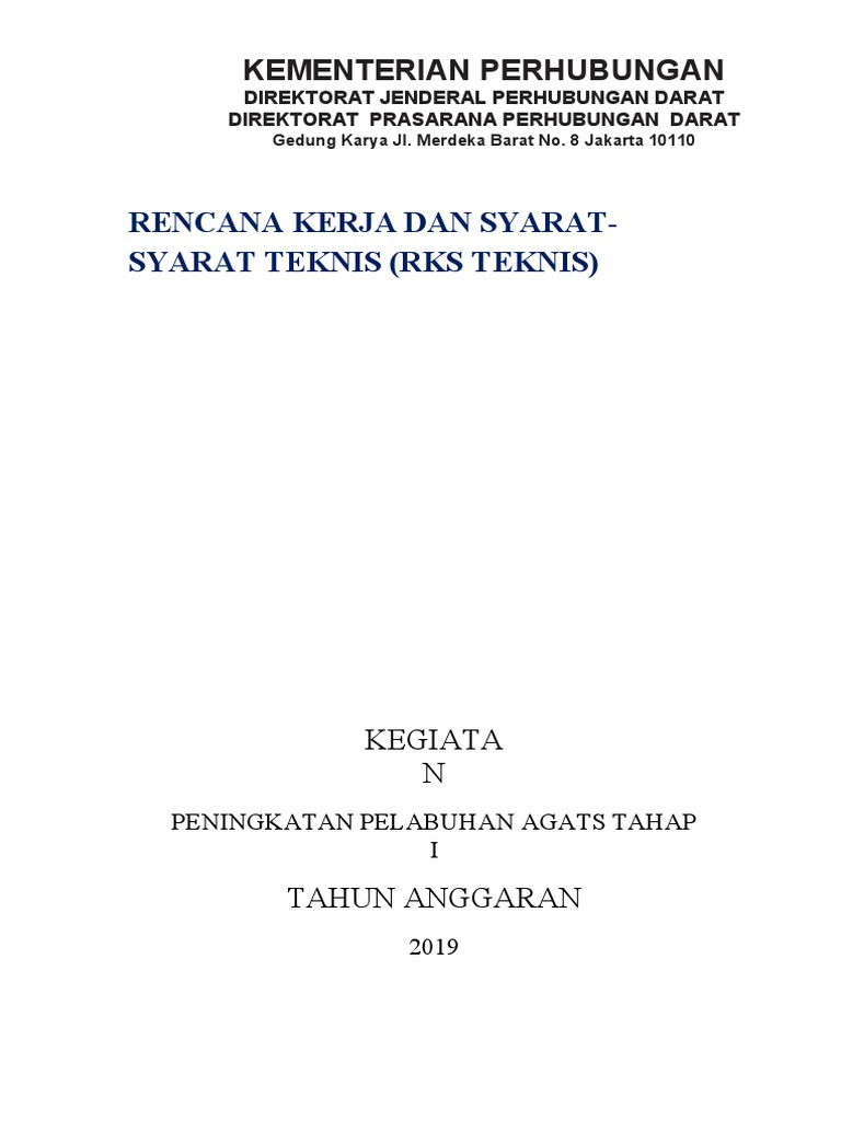 2 Rks Pelabuhan Sungai Agats | PDF | Pengelolaan Keuangan & Uang