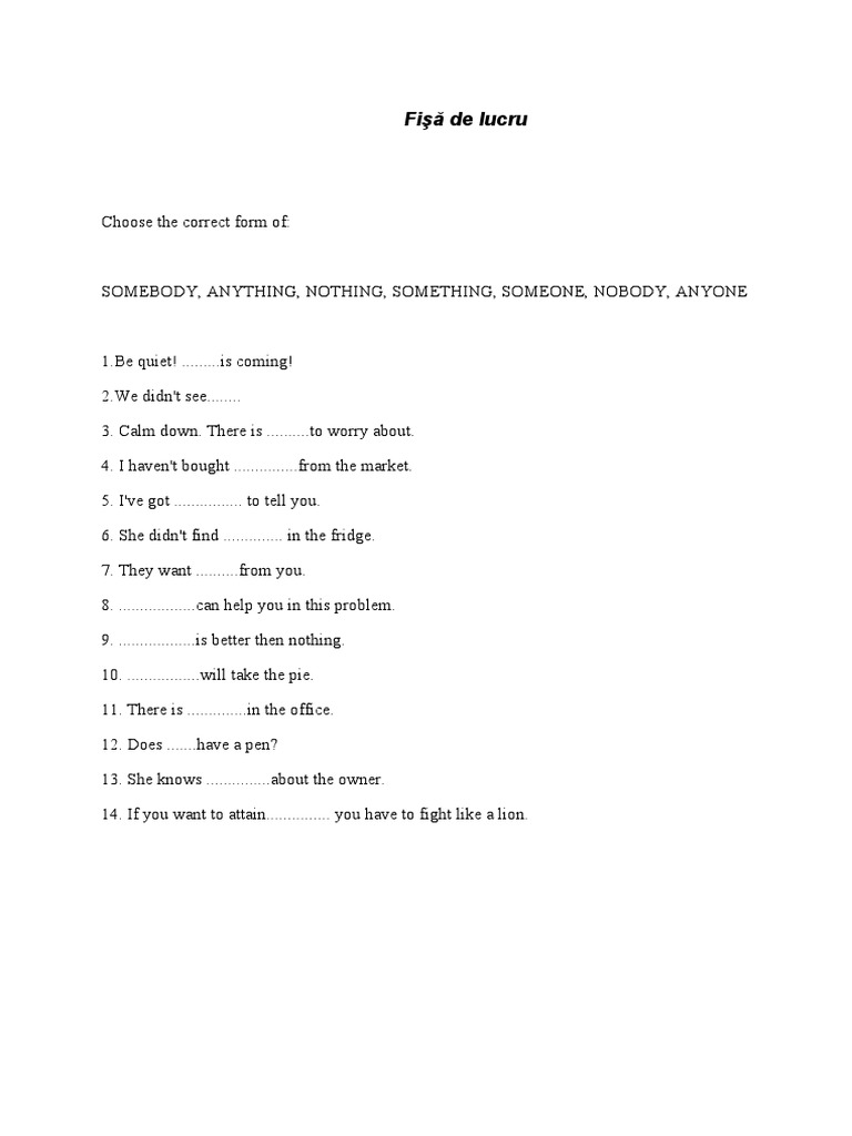 Fisa Engleza | PDF