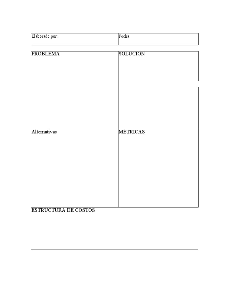 Modelo Lean Canvas Acelera | PDF