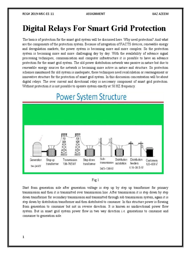 Digital Relays For Smart Grid Protection | PDF | Analog To Digital ...
