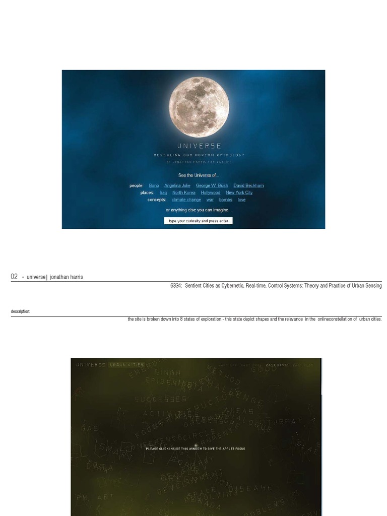 02 Sentient Cities | PDF | Visualization (Graphics) | Data