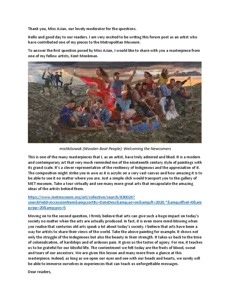 Virtual Museum Tour Script | PDF