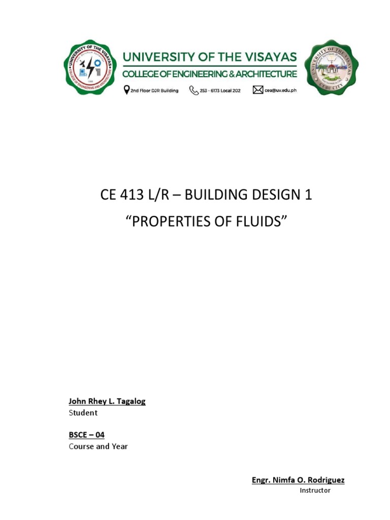 John Rhey L. Tagalog Fluid Mechanics Activity 1 | PDF