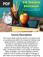 Module 1 - The Teaching Profession | PDF | Teachers | Further Education