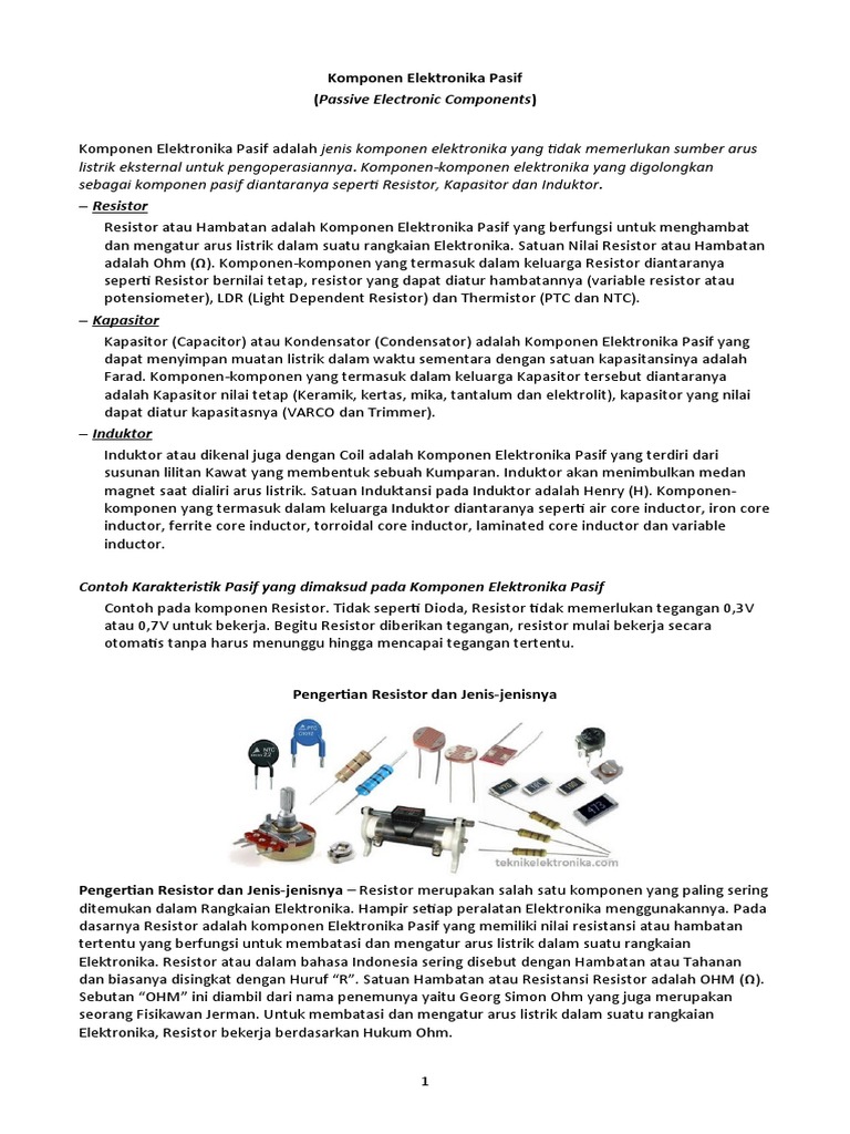Komponen Pasif | PDF