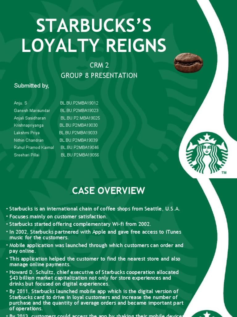 STARBUCKS Case | PDF | Starbucks | Loyalty Program