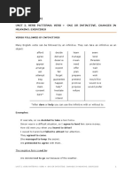 Verb Patterns List PDF | PDF | Verb