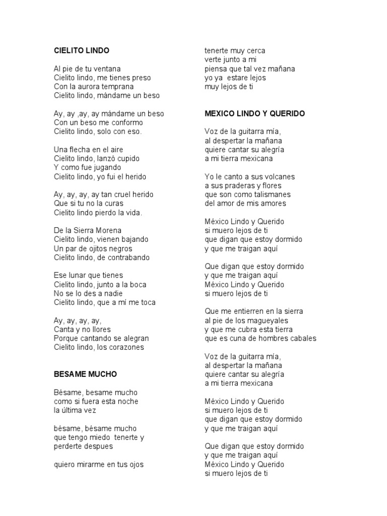 Cielito Lindo | PDF