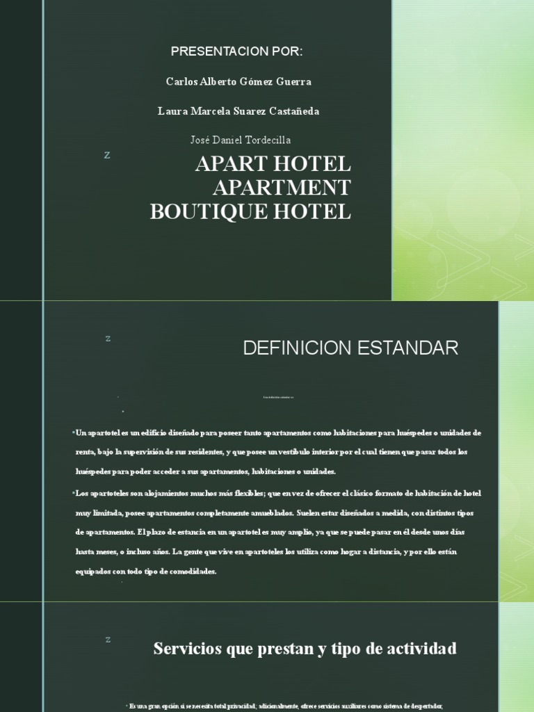 Presentacion Hoteles | PDF | Hotel | Hotel y alojamiento