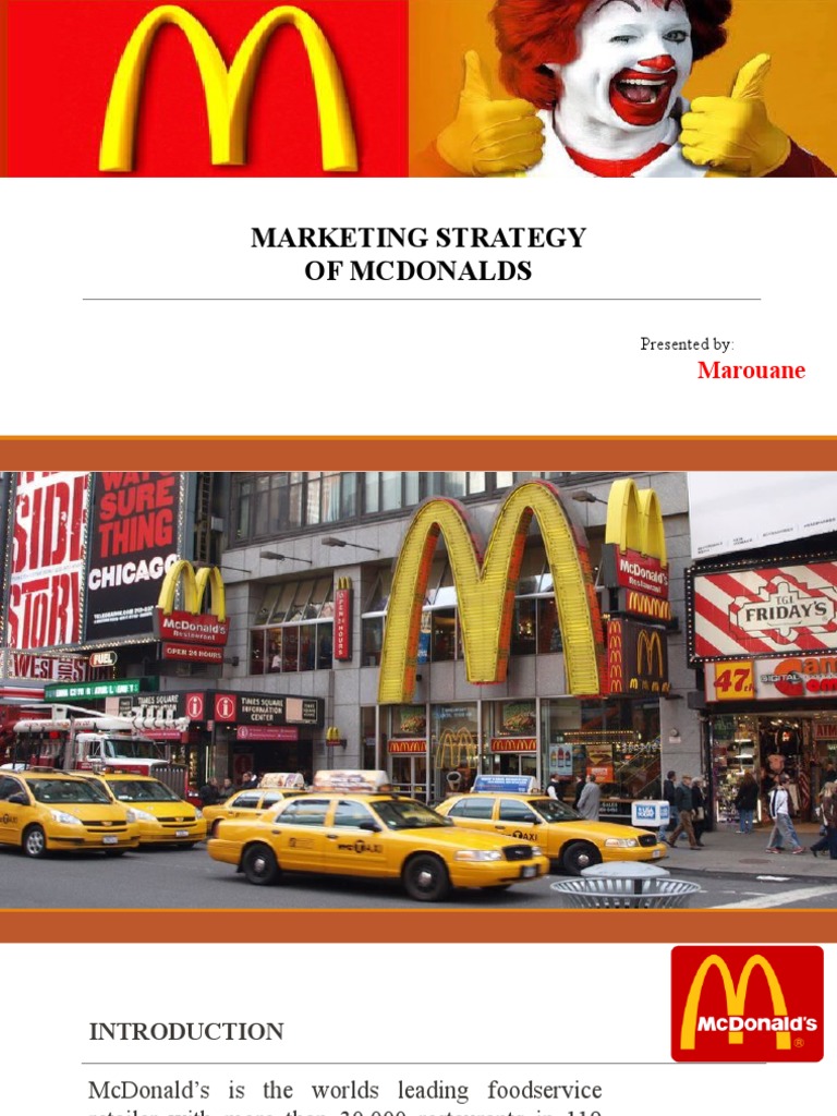 Marketing Strategy of Mcdonalds: Marouane | PDF | Brand | Marketing