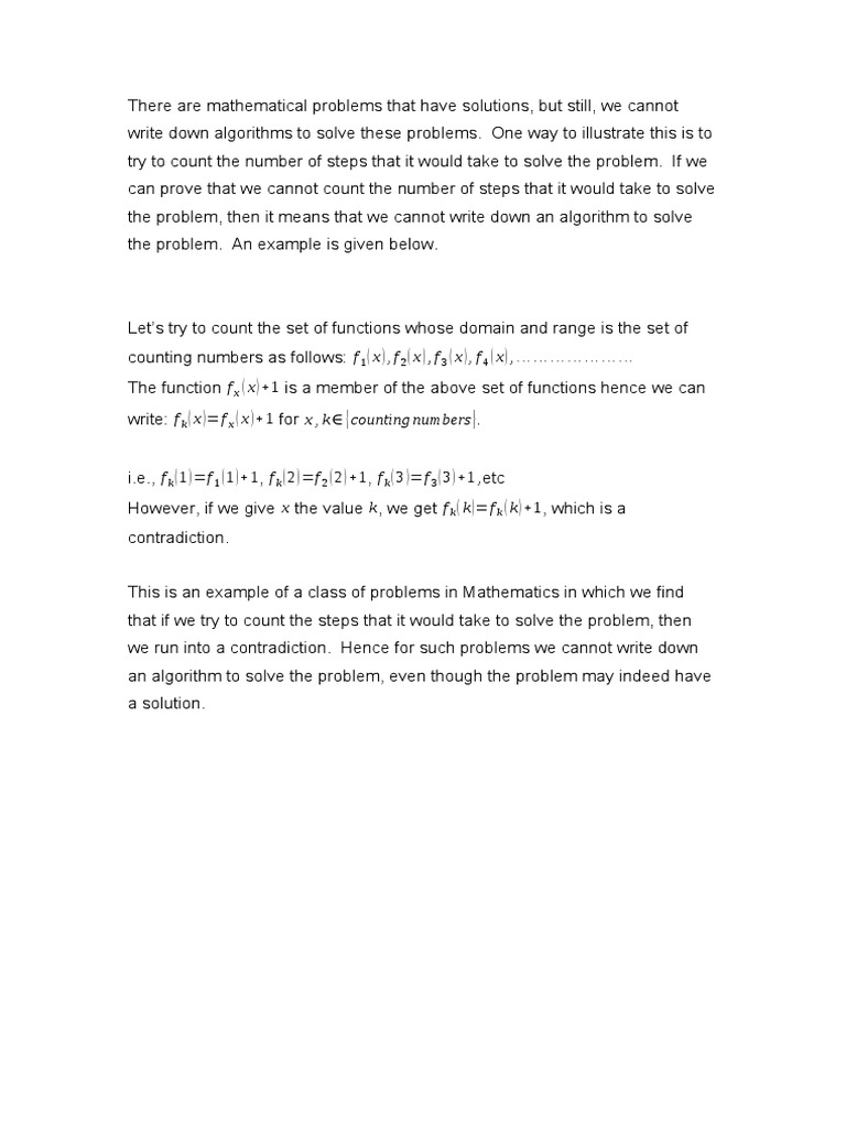 Unsolvable Problems in Mathematics | PDF | Language Arts & Discipline | Teaching Methods & Materials