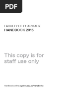 Rhodes University Pharmacy Handbook 2023 | PDF | Pharmacist | Pharmacy