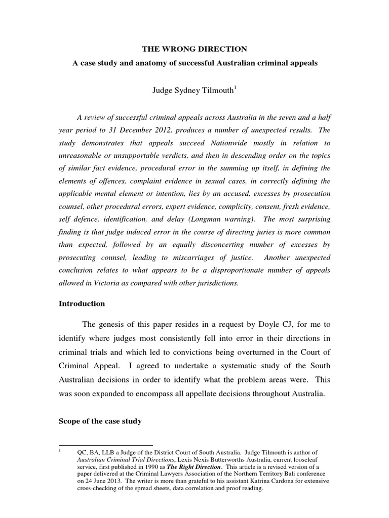 Wrong Evidence Tilmouth | PDF | Jury Trial | Verdict