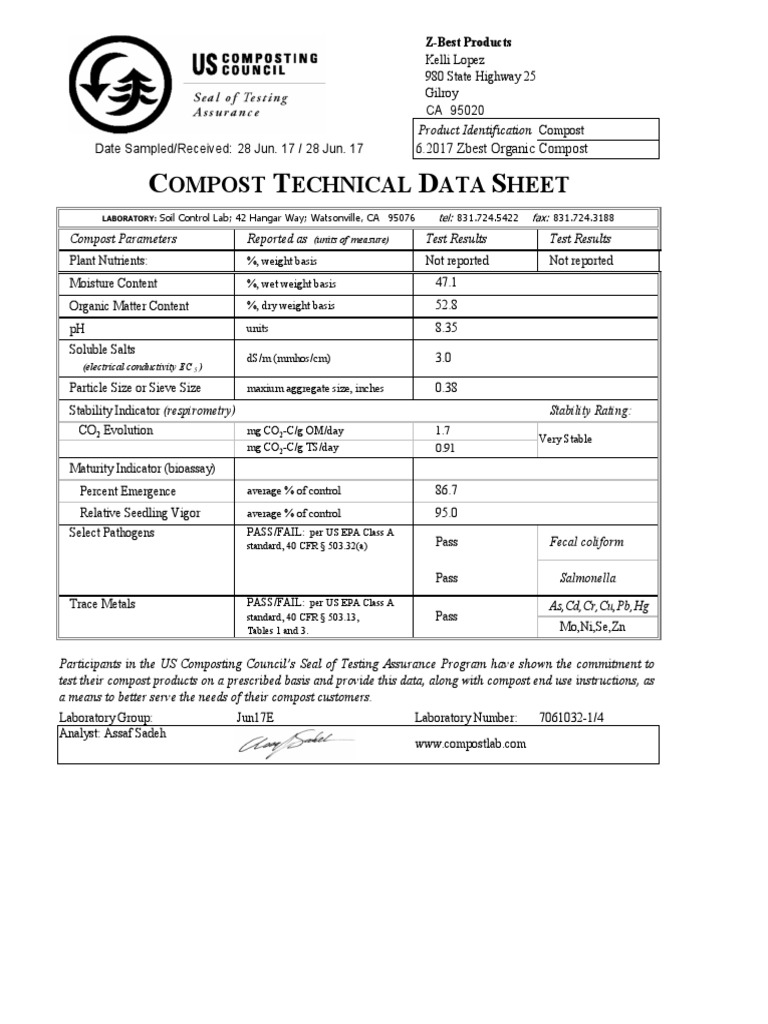 Compost Organic Tech | PDF | Compost | Chemistry
