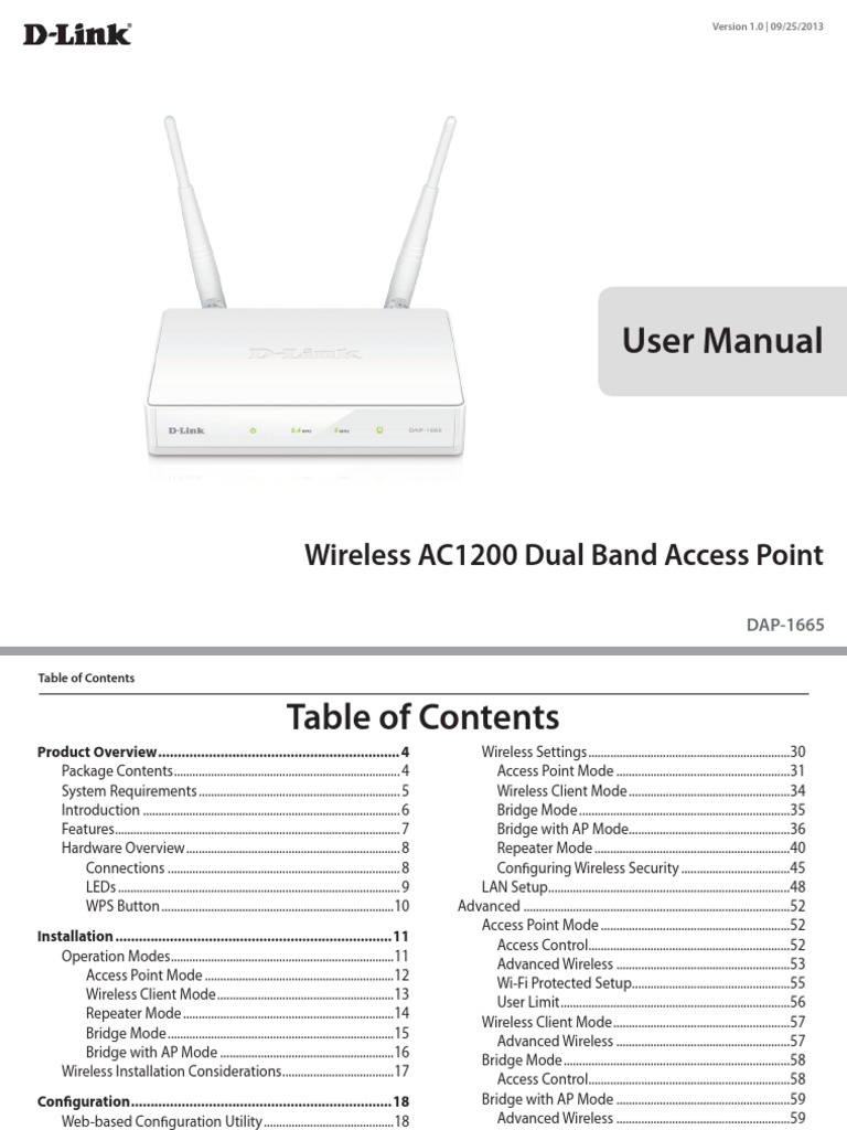 User Manual: Wireless AC1200 Dual Band Access Point | PDF | Wireless ...
