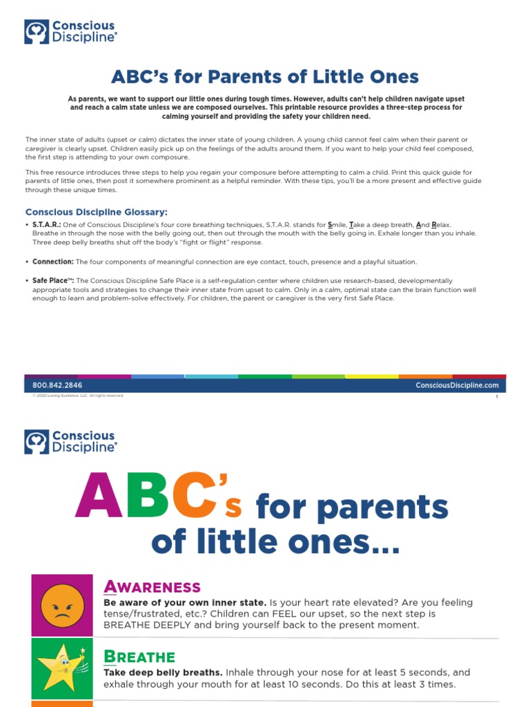 FREE Printable ABCs For Parents of Little Ones | PDF | Breathing ...
